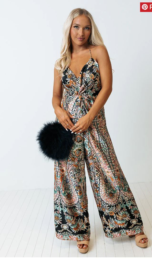 Satin Jumpsuit - Just Classically Cassidy