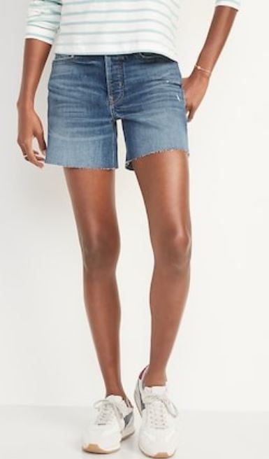 Straight Cut Off Denim Shorts Just Classically Cassidy