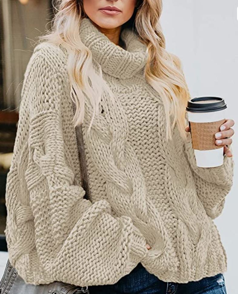 Chunky Knit Balloon Sleeve Sweater - Just Classically Cassidy
